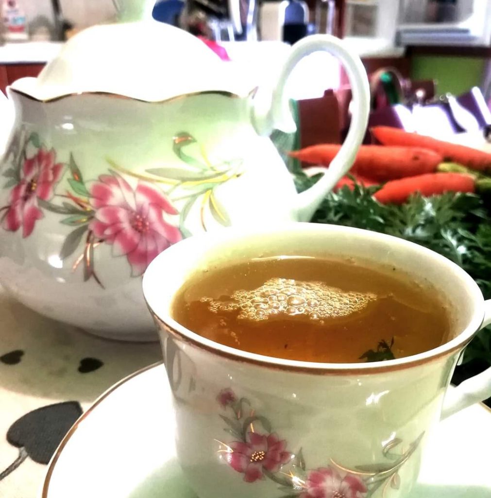 Decotto alla Clorofilla – con Ciuffo di Carote – StefyGourmet